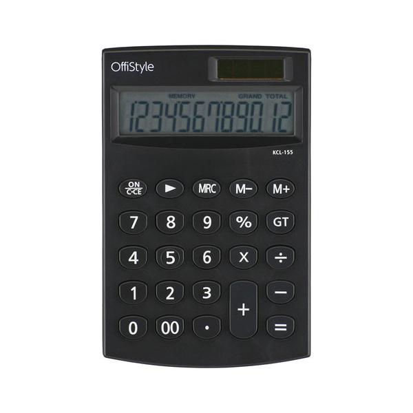 ■ソーラーパネル&amp;電池のダブルパワー。■GT(グランドトータル「合計」)機能付き。■修正キーで打ち間違えても安心、数字1つから修正。■12桁表示、早打ち対応などの便利な機能も充実。【仕様】電源：ソーラー電池内蔵、DC1.5V ボタン...