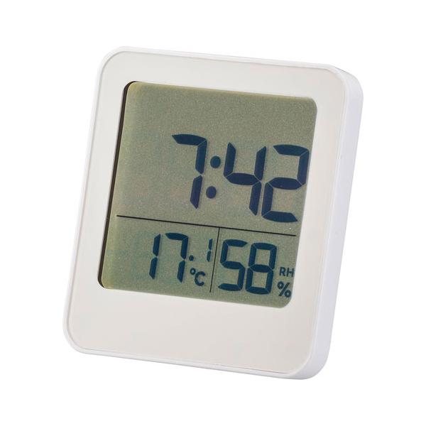 ■見やすい大画面表示、時計付き。■お風呂、キッチン、水回りはもちろん、屋外でもご使用いただけます。■置き(自立スタンド)&amp;吸着(マグネット)両用。■IPX4の防水・防じん性能。■シンプルデザイン。■本体カラーはホワイト。【仕様】温度...