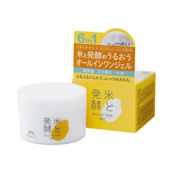 米由来成分と発酵酵母系成分(保湿成分)配合のうるおうオールインワンジェル    ●洗顔後はこれ1つで完了。●高保湿・ハリ弾力・つやを叶えるうるおうオールインワンジェル。●ぷるぷるジェルで、ふっくらもちもちの素肌へ。●多機能保湿ジェルが、肌の...