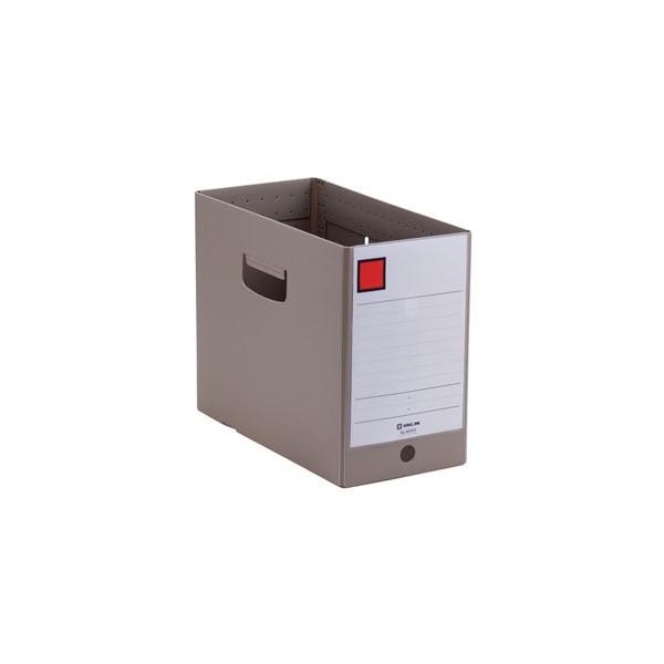 ■ 入数： 1個■ 本体色(軸色)： グレー■ 規格： A4判ヨコ型■ 収納幅： 150mm■ 外寸： 幅155×奥317×高245mm■ 材質： 再生PPキングジム / きんぐじむ / KINGJIM整理用品 / ファイリングボックス