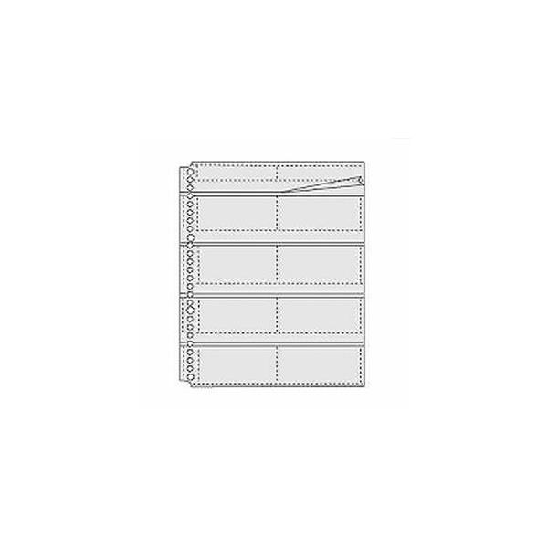名刺カードファイル用替えリーフ【仕様】入数：10枚2列4段※ポケットは片面ですcorrect / これくと