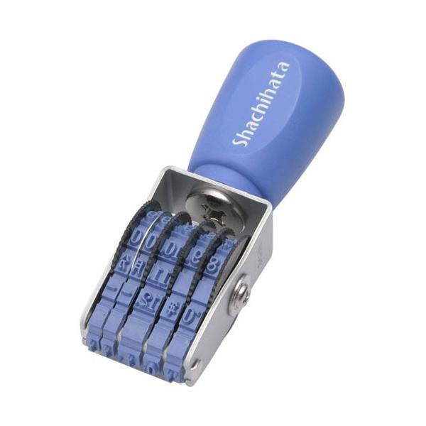 握りやすい。捺しやすい。見やすい回転ゴム印。エラストマー素材のグリップを採用。グリップ部の芯材に再生PP樹脂、回転子に再生ABS樹脂を使用した、グリーン購入法適合商品です。印字ベルトは耐久性に優れたゴムを採用。■ 入数： 1個■ 規格： 5...