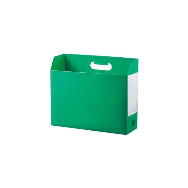 アイディア次第で、いろんな用途に大活躍！■ 入数： 1個■ 本体色(軸色)： グリーン■ 規格： A4判ヨコ型■ 収納幅： 96mm■ 外寸： 幅102×奥317×高261mm■ 材質： PPSEKISEI / sedia / せきせいファ...