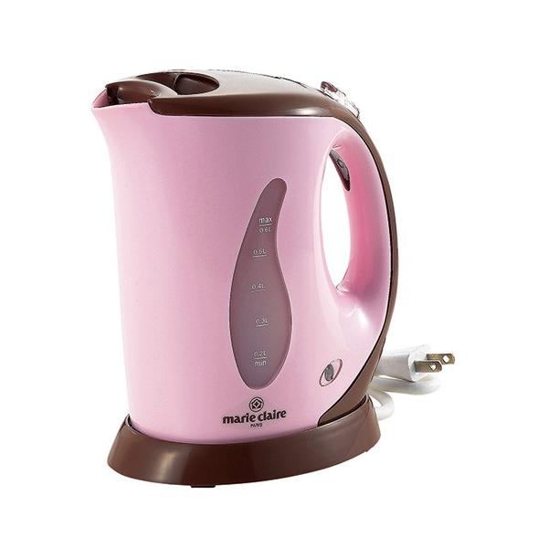 「マリ・クレール」家電シリーズすぐに沸いて、コードが絡まず持ち上げられる設計。大きな窓で一目で湯量が確認出来ます。■ 製品サイズ(重量・容量)約185×105×200mm(約530g・600ml)■ 材質本体：ポリプロピレンコードの長さ：約...