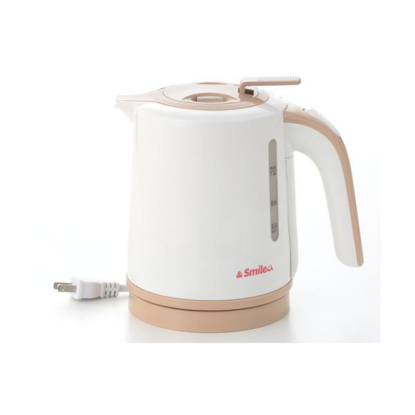 倒れてもこぼれ難いタイプのケトル。沸騰すると自動的に電源が切れるので無駄な電気を使いません。コードレスだから、コードが絡まず安全にお湯が注げます。■サイズ・重量約220×145×205mm(約820g・1,000ml)■材質・その他本体：ポ...