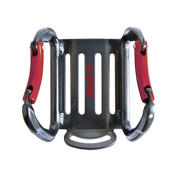 高強度、アルミ鍛造極太カラビナを採用しています。【商品サイズ】幅120×高さ120×奥行75mm 重量199g【用途】ベルトに装着して工具などの吊り下げ。【機能・特徴】簡易工具などの吊り下げに最適です。スパイダーシリーズとしてデザインを統一...