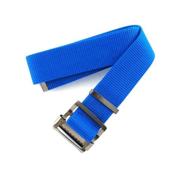 スライドバックルでしっかり固定できます。【用途】一般作業用ベルト。【機能・特徴】タフなGI織です。しっかり固定できるスライドバックルタイプです。【仕様】ベルト幅：48mmサイズ調整範囲：1200mmまで。ベルト厚：2.5mmカラー：ブルー。...