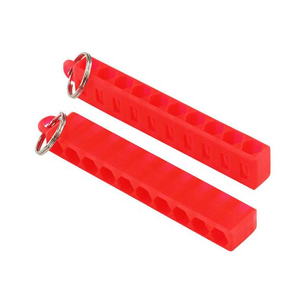 ビット10本が収納可能なホルダーです。■ビットやインパクトドライバーのアクセサリーの収納。■ビットの溝部分でホールドするのできれいに収納できます。■リング付きで自由にカスタマイズできます。■2個セットになります。【仕様】収納可能本数：10本...