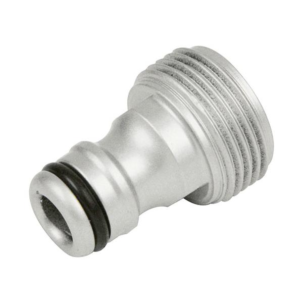 メタル製なので丈夫で長持ちします。【用途】散水ノズル用アダプター。【機能】落下時の衝撃・紫外線による劣化に強い商品です。プラスチック製に比べ約3倍長持ちです(当社従来比)。【仕様】適合ホース内径：12〜15mm適合ホース外径：20mmまで【...