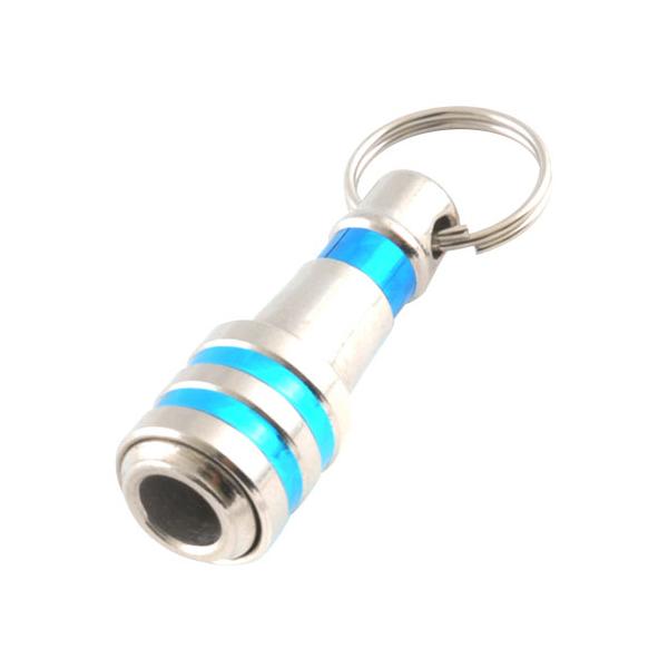 がっちり長持ちホールドします。■先端工具、キー等の落下防止。■安心のオールスチール製です。■スライド脱着で取替が簡単です。【仕様】サイズ：幅17×高さ50×奥行き20mm重量：18gカラー：ブルー6.35mm軸対応材質：本体：スチール【注意...