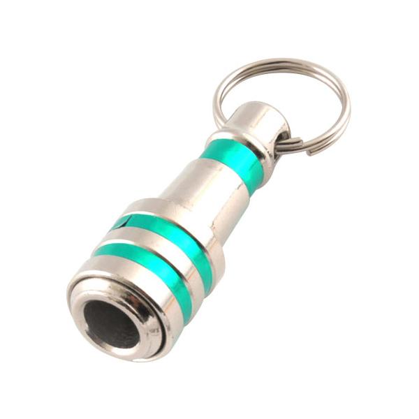 がっちり長持ちホールドします。■先端工具、キー等の落下防止。■安心のオールスチール製です。■スライド脱着で取替が簡単です。【仕様】サイズ：幅17×高さ50×奥行き20mm重量：18gカラー：グリーン6.35mm軸対応材質：本体：スチール【注...