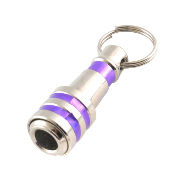 がっちり長持ちホールドします。■先端工具、キー等の落下防止。■安心のオールスチール製です。■スライド脱着で取替が簡単です。【仕様】サイズ：幅17×高さ50×奥行き20mm重量：18gカラー：パープル6.35mm軸対応材質：本体：スチール【注...