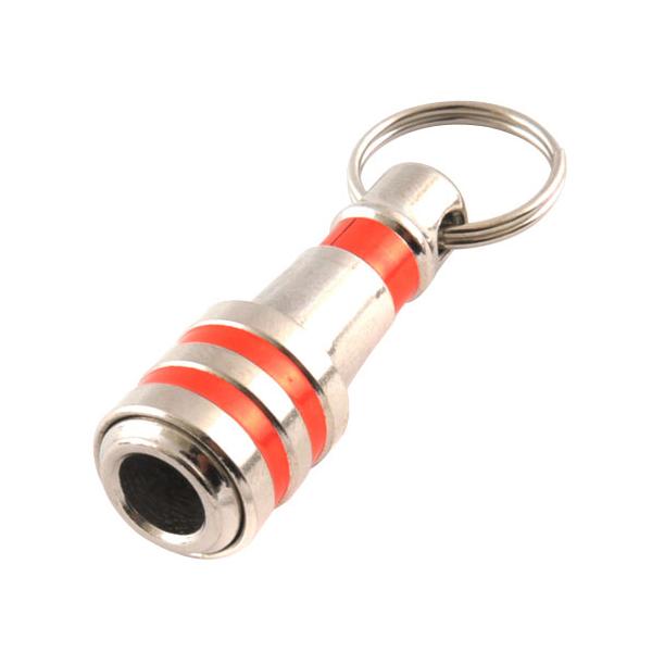 がっちり長持ちホールドします。■先端工具、キー等の落下防止。■安心のオールスチール製です。■スライド脱着で取替が簡単です。【仕様】サイズ：幅17×高さ50×奥行き20mm重量：18gカラー：レッド6.35mm軸対応材質：本体：スチール【注意...