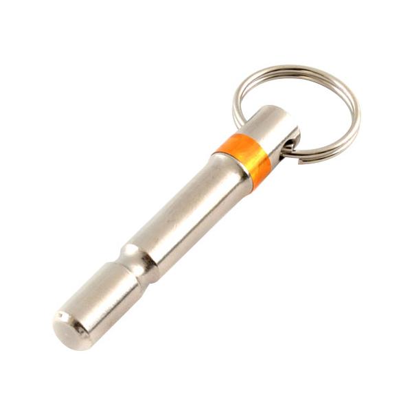 カギや工具の取付け自在です。■キー等の保持、紛失防止。■ビットホルダー(別売)と合わせてご使用ください。■使いやすい丸軸タイプです。■スライド脱着で取替が簡単です。【仕様】サイズ：幅5×高さ55×奥行き5mm重量：13gカラー：イエロー6....