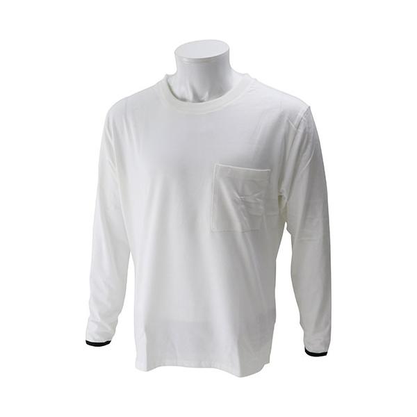 CVCの伸縮性抜群素材で、程よいフィット感です。【用途】ワークウェア(シャツ)。【機能】襟は2重で伸びにくく、長袖袖口はパイピングテープでしっかりフィットします。CVCで暑い夏も快適、汗も素早く乾く洗濯もラクチン、ストレッチ性も優れておりス...