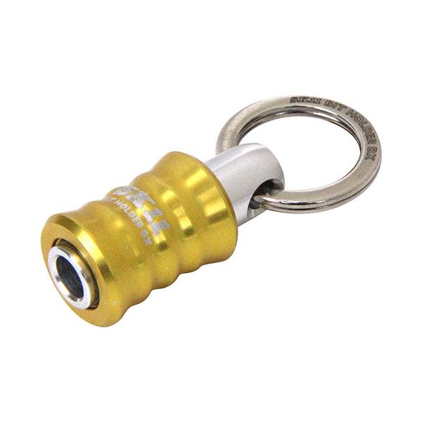 差し込むだけでオートロック、鮮やかなアルマイトカラーで腰廻りを鮮やかに彩ります。■ビット・ソケットの携帯。■アルミ製で軽量です。■片手で抜き差しがスムーズに行えます。【仕様】サイズ：幅20×高さ65×奥行き20mm重量：24gビット軸：6....