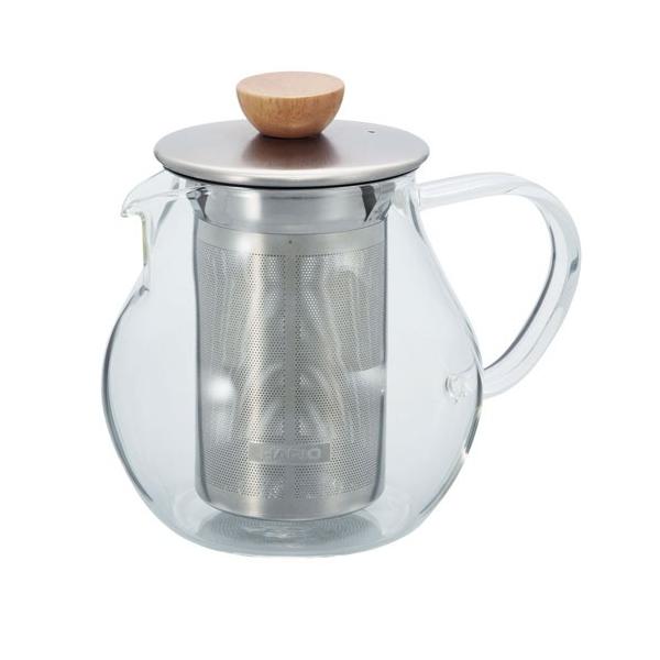カジュアル感覚のティーピッチャー。耐熱ガラスとステンレス・天然木を組み合わせたカジュアル感覚で使用できるティーピッチャーです。品番： TPC-70HSVサイズ： 156×120×H148実用容量： 700mL材質： フタ・ストレーナー/ステ...