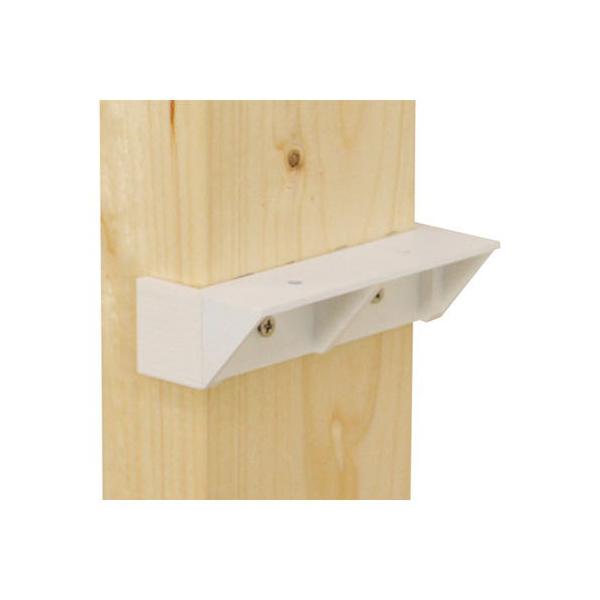 【商品説明】2×4・1×4木材を使って、空間利用収納！この商品は、市販の1×4材または2×4材を使った突っ張り商品で(1×4 アジャスター)または(2×4 アジャスター)専用の棚受けです。片面にスペーサーがあるため、棚板をフラットに取り付け...