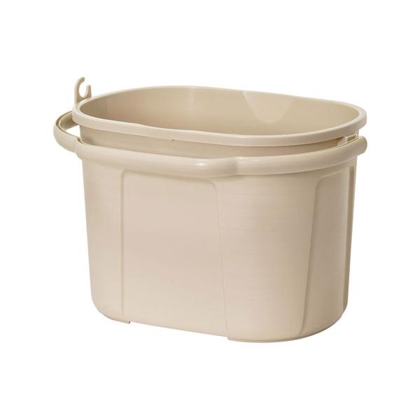 ■幅広サイズのバケツでモップの洗浄に適しています。■ハンドルが水平位置で止まり、雑巾などを干すことができます。■便利なホース止め付。■アウトドアや、ガーデニングなどアウトドアでも活躍。■使わない時にいろんなものが入れやすい幅広タイプ。【仕様...
