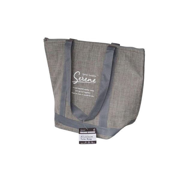 保冷・保温でたっぷり入る!■マチ付きでたっぷり入るアルミ蒸着のトートバッグです。■保冷保温が可能です。■外側のポケットは小物の収納に便利です。■買い物・行楽・スポーツなどに使いやすいバッグです。【仕様】商品サイズ：約幅410×高さ340×マ...