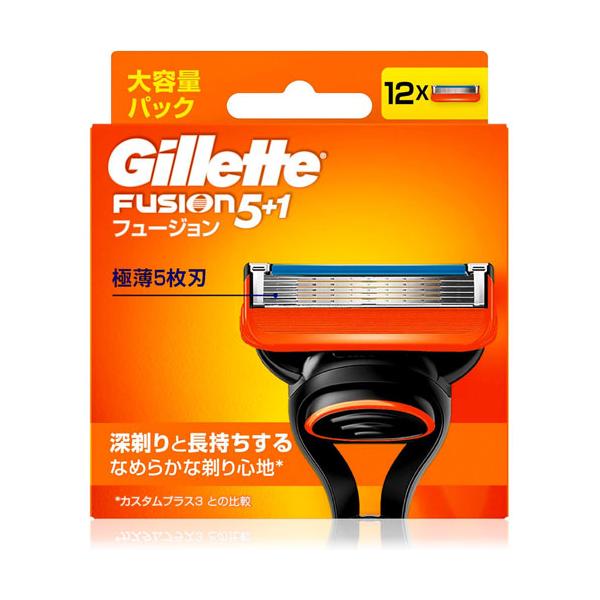 New！ 世界売上No.1ジレット                       ●すべてのフュージョンシリーズのホルダーで使用できます。●極薄5枚刃…極薄刃で肌へのひっかかりを最小化。19％剃る圧力を軽減(※1)。●ジレット独自の+1ピンポ...