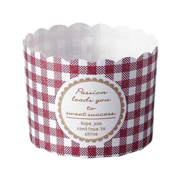 メーカー品番：MS743カラー：チェック内径×高さ(mm)：59×50容量(cc)：150・内面にPETをラミネートしていますので、 油にじみを低減しカップデザインを活かして スイーツを引き立てます。天満紙器 / テンマシキ / てんましき...