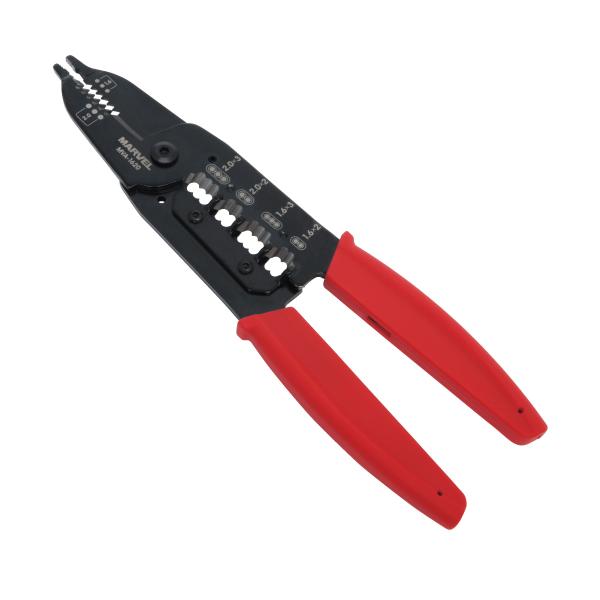 切る・図る・剥く・曲げるがコレ1本！● 3心同時ストリップ対応●ストリップしやすいバネ付握りをゆるめた時にハンドルが少し開き、内被(絶縁体)を傷付けずにストリップしやすい。●グリップ(裏面)15・20cm目盛付全長：228mm質量：215g...