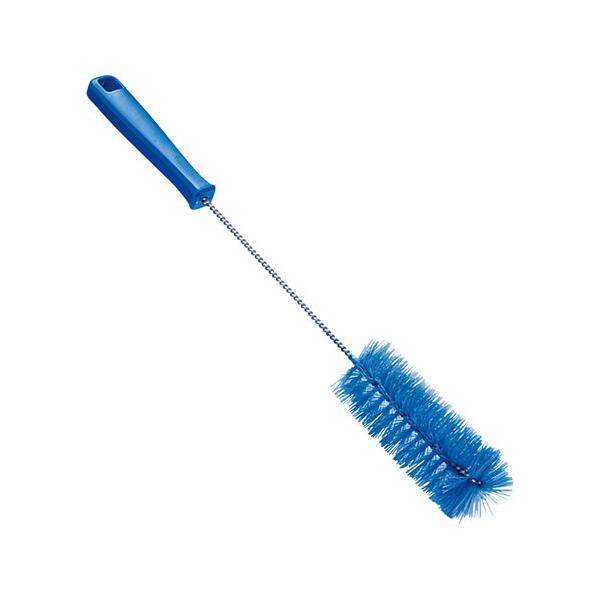 ●チューブや容器の内面、器具の細かい隙間の洗浄に最適。【仕様】ブラシサイズ(mm)：Φ55×140全長(mm)：450材質：芯部：ステンレス、グリップ部：ポリプロピレン、毛：PBT耐熱温度：130℃