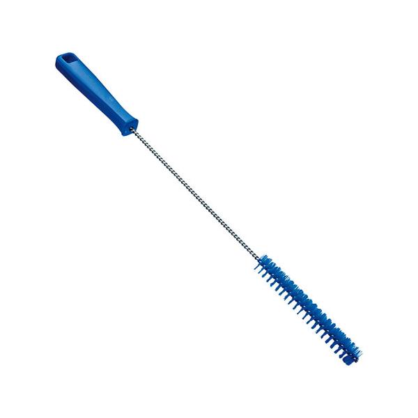 ●チューブや容器の内面、器具の細かい隙間の洗浄に最適。【仕様】ブラシサイズ(mm)：20×150全長(mm)：500材質：芯部：ステンレス、グリップ部：ポリプロピレン、毛：PBT耐熱温度：130℃