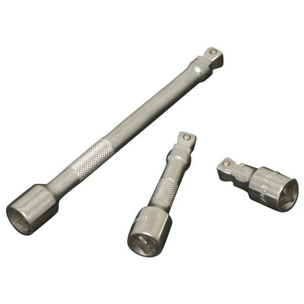 ※詳細な出荷時期はご注文後にメールでご案内します。■商品番号005972■商品概要カラー：クローム素材：特殊鋼【サイズ】差込角：各3/8延長サイズ：1-3/4インチ(約45mm）、3インチ(約76mm)、6インチ(約152mm)【商品内容】...