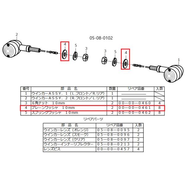 ※詳細な出荷時期はご注文後にメールでご案内します。■商品番号00-00-0461■JANコード4514162191989■商品概要【画像内番号】4入数：8対象商品品番：05-08-0102/05-08-0106/05-08-0110/05-...