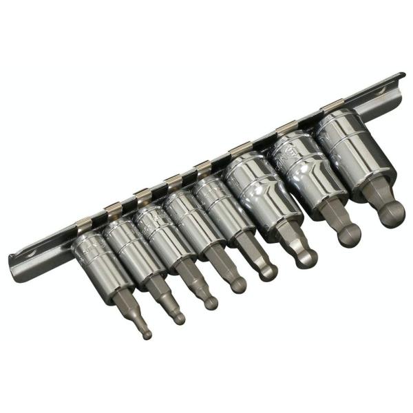※詳細な出荷時期はご注文後にメールでご案内します。■商品番号005978■商品概要カラー：クローム素材：特殊鋼【サイズ】差込角：3/8長さ：50mm六角サイズ：9/32、5/16、3/8差込角：1/4長さ：45mm六角サイズ：1/8、5/3...