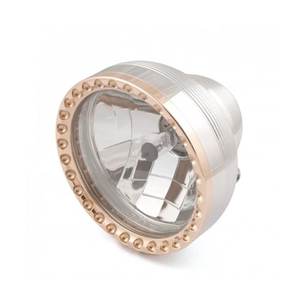 ※詳細な出荷時期はご注文後にメールでご案内します。■適合車種　   　　備考: ALL■商品番号11-205■商品概要素材：アルミビレット／ポリッシュ／ブラスリング取り付けネジピッチサイズ：3／8UNC【付属】・ヘッドライトレンズ(H4)・...