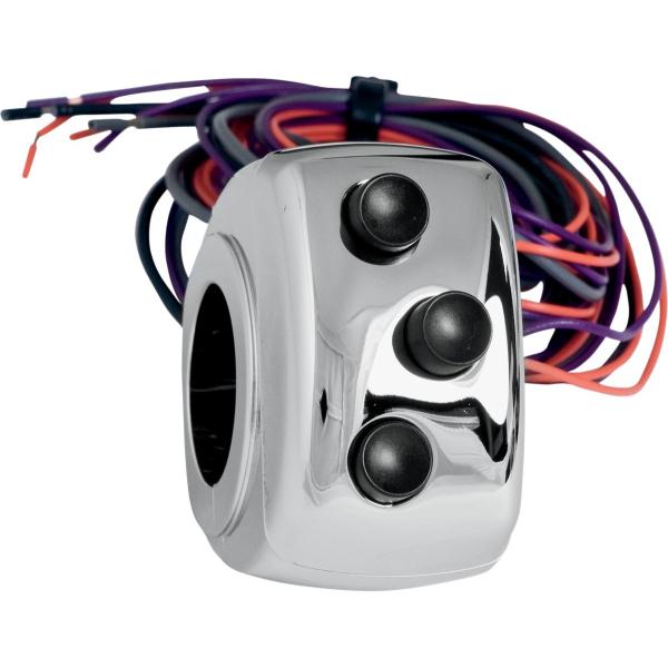 ※詳細な出荷時期はご注文後にメールでご案内します。■商品番号201-3802■商品概要クランプダイアメター：1”カラー：ナチュラル仕上げ：クローム機能：スタート，ストップ，ウインカU.S.A製：○素材：アルミボタン数：3パッケージング：1個...