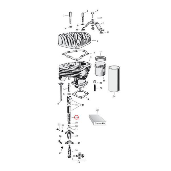 ※詳細な出荷時期はご注文後にメールでご案内します。■適合車種41-73 45SIDEVALVES(NU)　41-73 45SIDEVALVES(NU)   ■商品番号971197