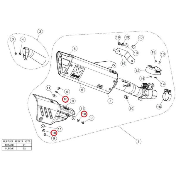 ※詳細な出荷時期はご注文後にメールでご案内します。■適合車種S1000RR　S1000RR 年式: 18  　　備考: 【必要数】5S1000XR　S1000XR 年式: 16-20  　　備考: 【必要数】6　S1000XR 年式: 19...