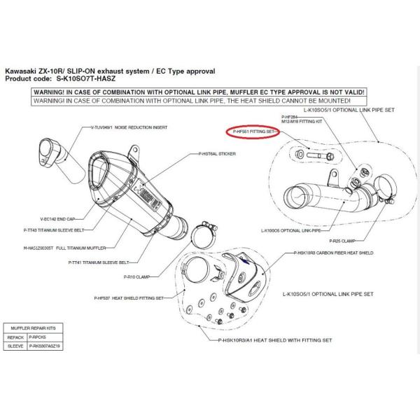 ※詳細な出荷時期はご注文後にメールでご案内します。■適合車種ZX-10R　ZX-10R 年式: 15  ■商品番号P-HF551■JANコード4538792214122■商品概要【適合品番】L-K10SO5-1S-K10SO7T-HASZ