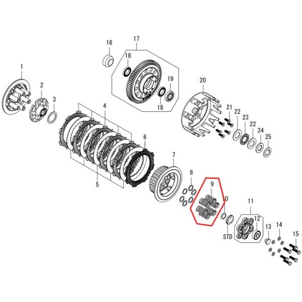 ※詳細な出荷時期はご注文後にメールでご案内します。■商品番号00-00-1663■JANコード4514162266816■商品概要【画像内番号】9【旧品番】22401-GFL-T10入数：1