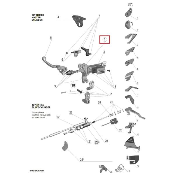 ※詳細な出荷時期はご注文後にメールでご案内します。■商品番号2700186■商品概要167 HYMEC SPARE PARTSイラストNO.(1)10.5mmロングレバーデコンプミラーマウント付き