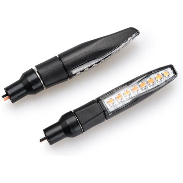 ※詳細な出荷時期はご注文後にメールでご案内します。■適合車種　   　　備考: 汎用■商品番号21784N■JANコード4571414854313■商品概要カラー：ブラック・LED・56×12mm・12V 1W・スレッドM8・シーケンシャルタイプ