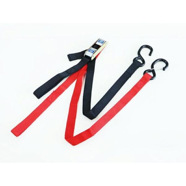 ※詳細な出荷時期はご注文後にメールでご案内します。■適合車種　   　　備考: 汎用■商品番号OGG346-RD■商品概要2本セットベルト幅：約25mmフック内径：約30mm最高有効長：約1800mm