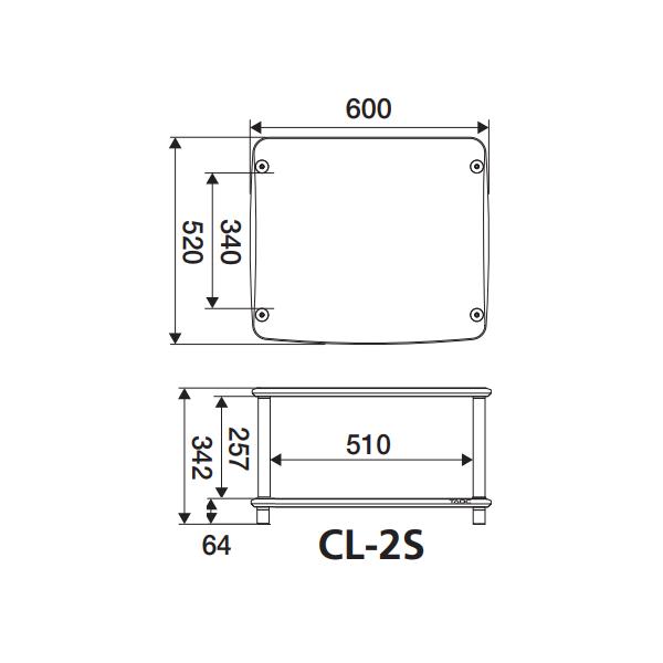 CL-2S-DB タテ型オーディオラック2段ダークブラウンメタリック TAOC タオック CLシリーズ S Type | ホームシアター専門店 Web Japan | SitePromo