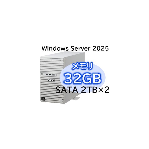 【発売日：2025年06月26日】NEC NP8100-3026YPEYExpress5800/D/T110m Xeon 6315P 4C/32GB/SATA 2TB*2 RAID1/W2025/タワー 3年保証サイトURL:https:/...