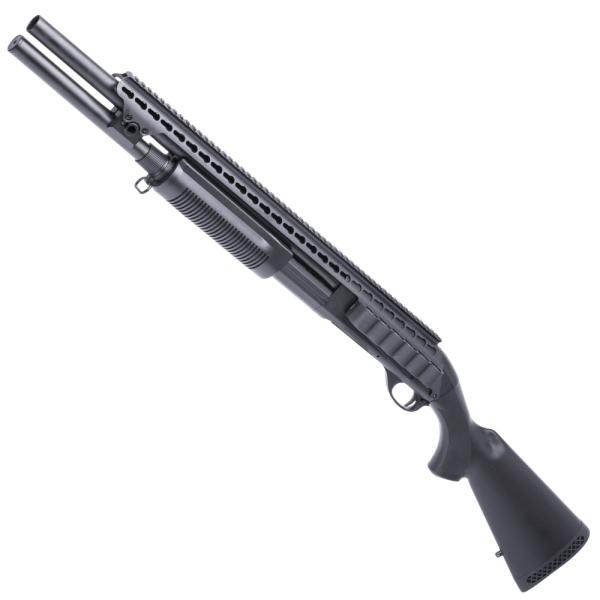 ■メーカー：CYMA■全長：1050mm■重量：2490g■材質：メタル(フレーム/レイル)/ABS（ストック/フォアエンド/グリップなど）■マガジン：30発（1シェル）※3本入り　※マルイ互換あり■3発同時発射式■ポンプアクションエアーコ...