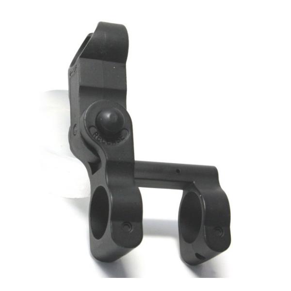 ・メーカー：CYMA・メーカー希望小売価格：3000円（税別）・材質：アルミ合金・重さ：24g・サイズ：前後長：約56mm、最大全幅：約28mm、フリップアップ時全高：約89.4mm、バレル穴径：φ約19.1mm・対応：2本のピン用切欠きが...