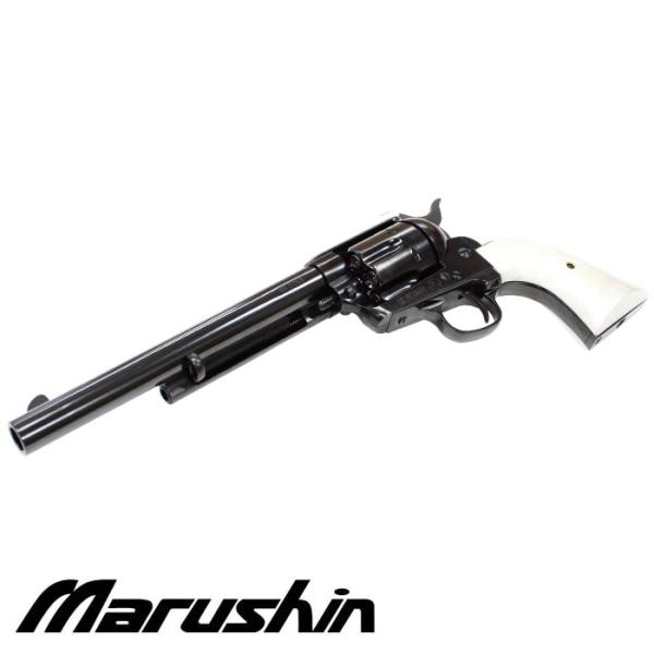 メーカー：マルシン工業全長：約mm重量：約617g材質：ABS樹脂装弾数：6発（鉛弾頭Xカートリッジ）動力源：HFC134a/ノンフロンガス●7.5インチ「キャバルリー」モデル●「可変HOP」追加+「改良型バレルジョイント」●「1stGen...