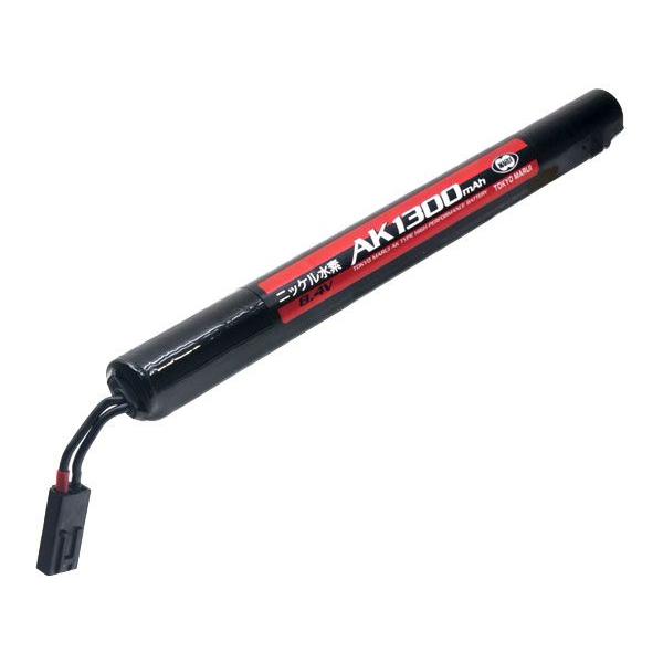 8.4V：1300mAh適合機種：Ak47S、MP5クルツ&amp;PDW、89式小銃（2種）、PSG-1(ミニバッテリーも使用可)※UZI　SMGには使用できません適合充電器：東京マルイ電動ガン用ニッケル水素専用充電器n20150130