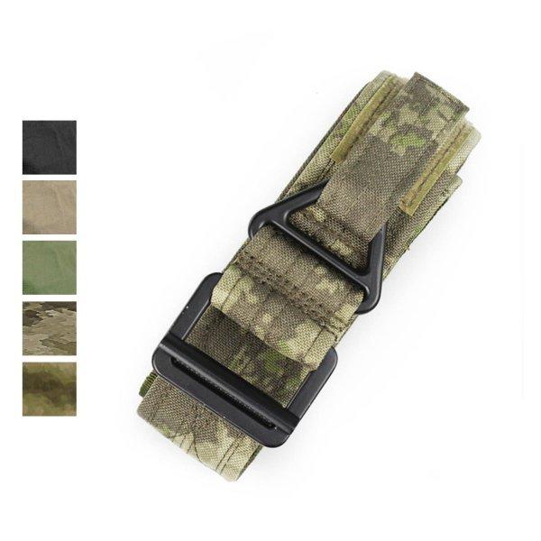 ※こちらは、A-TACS FGカラー商品になります。・素材：アルミ合金、ナイロン・重さ：約267g・サイズ：最少ウエストサイズ：約90cm、最大ウエストサイズ:約114cm、全幅:約5.6cm（詳細）ハードユースCQBリガータイプベルトにな...