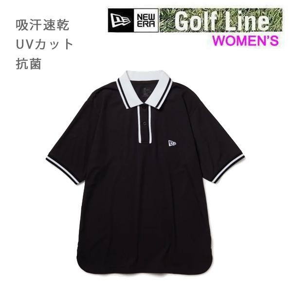 ニューエラ ゴルフウェア newera 正規品【ゴルフ】Women's 半袖 ポロシャツ Line素材本体：レーヨン / ナイロン/ ポリウレタン、リブ部分:ポリエステル/ ポリウレタンニューエラのゴルフウェア、ウィメンズ半袖ポロシャツ、ス...