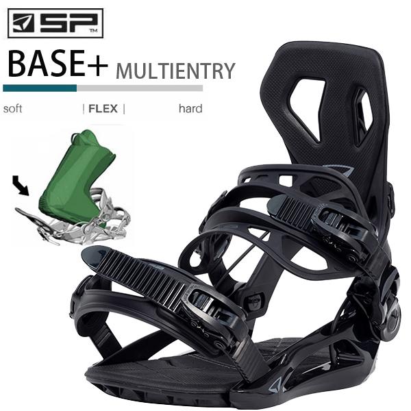 SP ビンディング 日本正規品 BASE+ MULTIENTRY  マルチエントリー 25-26 2026エントリーモデルでも高級感を！軽量かつ柔らかい使用感を持つFT360は、扱いやすくストレスなく扱えると共に、 スノーボーディングの楽し...